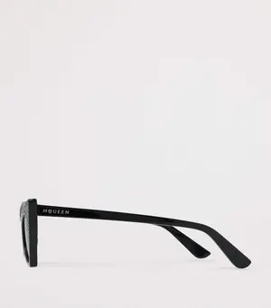 Alexander McQueen Embellished Cat-eye Sunglasses