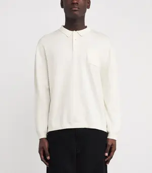 Commas Cotton-cashmere Polo Sweater