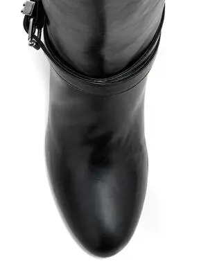 GANNI Buckle-strap Knee-high Wedge Boots