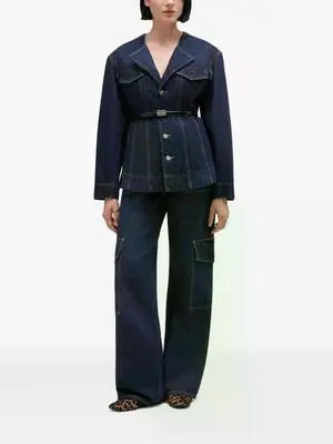 GANNI Cargo Pocket Straight Leg Jeans