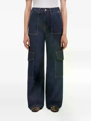 GANNI Cargo Pocket Straight Leg Jeans