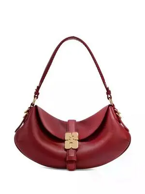 GANNI Buckle Shoulder Bag - Red