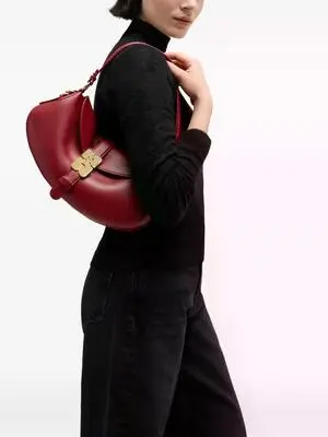 GANNI Buckle Shoulder Bag - Red