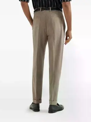 Brunello Cucinelli Mouliné Pleated Trousers