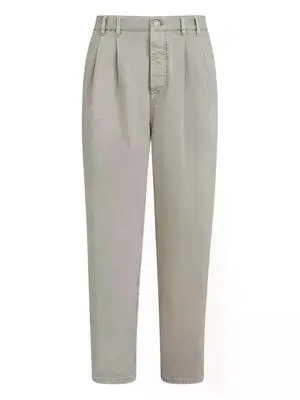Brunello Cucinelli Double-pleat Five-pocket Jeans - Grey
