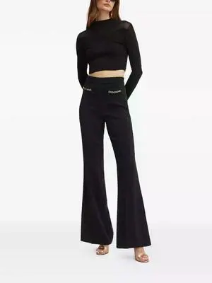 TWINSET Chain-detail Flared Trousers