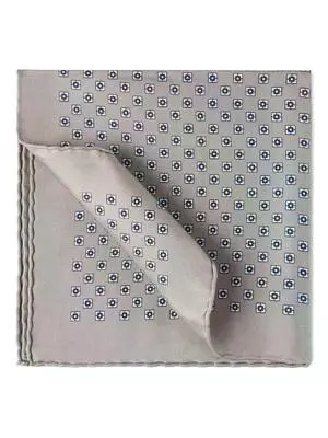 Brunello Cucinelli Patterned Pocket Square - Brown