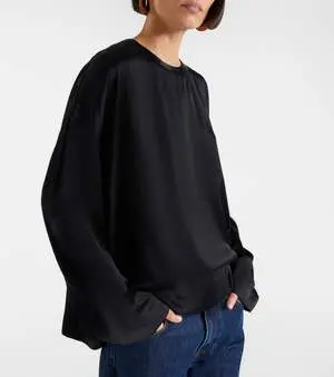 TOTEME Satin Top - Black