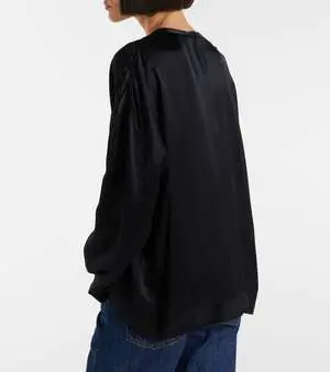 TOTEME Satin Top - Black