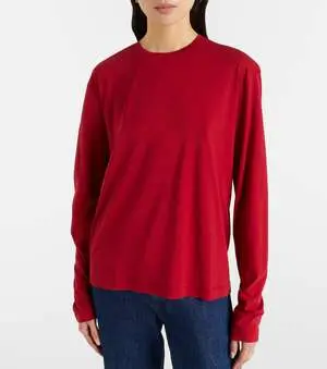 TOTEME Classic Long Sleeve T-shirt - Red