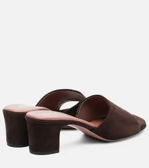 Paris Texas Ava Suede Mules - Brown