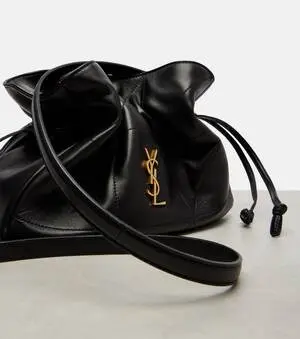 Saint Laurent Jamie Small Leather Shoulder Bag - Black
