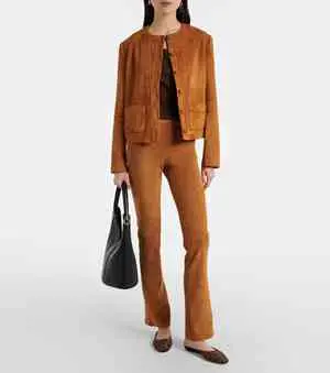 Stouls Jp Long Suede Flared Pants