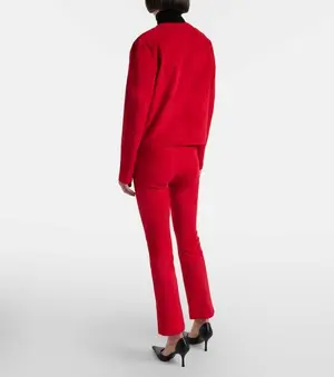 Stouls Jp Twenty Slim Suede Pants - Red
