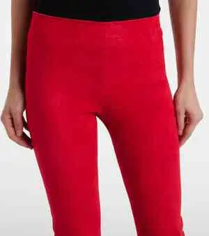 Stouls Jp Twenty Slim Suede Pants - Red