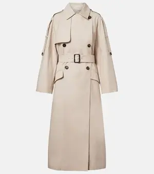 Max Mara The Cube Delfino Twill Trench Coat - Beige