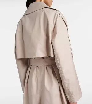 Max Mara The Cube Delfino Twill Trench Coat - Beige