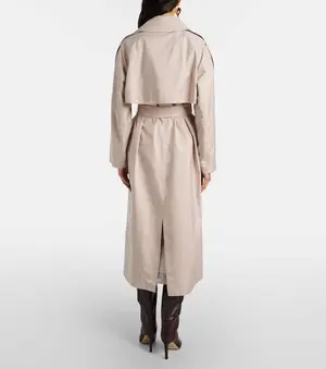 Max Mara The Cube Delfino Twill Trench Coat - Beige