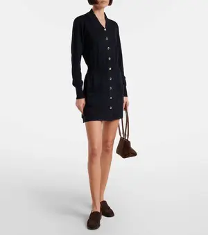 FRAME Wool Polo Dress