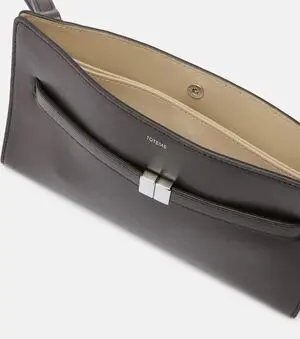 TOTEME Small Leather Crossbody Bag - Brown