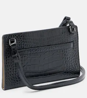 TOTEME Small Leather Crossbody Bag - Black