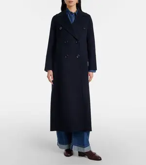 Max Mara Custodi Double-breasted Virgin Wool Coat