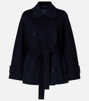 Max Mara Louise Belted Double-breasted Virgin Wool Jacket