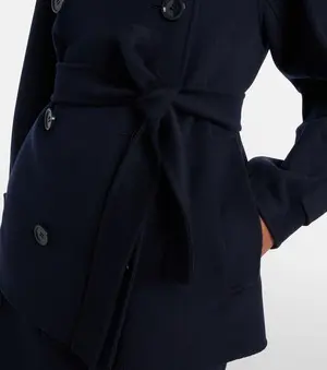 Max Mara Louise Belted Double-breasted Virgin Wool Jacket
