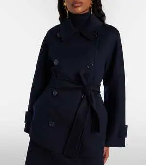 Max Mara Louise Belted Double-breasted Virgin Wool Jacket