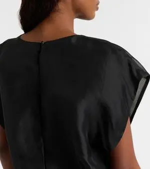 Khaite Mer Silk Top - Black