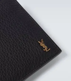 Saint Laurent Tiny Cassandre East/west Leather Wallet