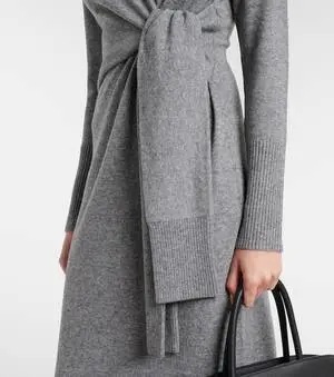Veronica Beard Salomez Wool And Cashmere Midi Wrap Dress
