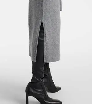 Veronica Beard Salomez Wool And Cashmere Midi Wrap Dress