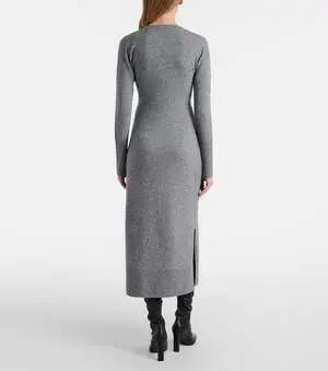 Veronica Beard Salomez Wool And Cashmere Midi Wrap Dress