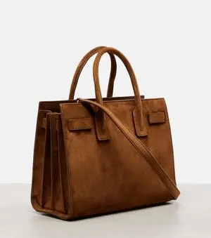 Saint Laurent Sac De Jour Mini Suede Top-handle Bag