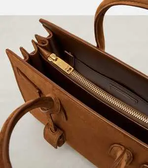 Saint Laurent Sac De Jour Mini Suede Top-handle Bag