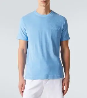 Fedeli Cotton Terry T-shirt - Blue