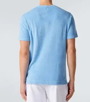 Fedeli Cotton Terry T-shirt - Blue