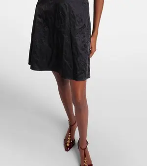 Chloé Ruffled Satin Mini Dress