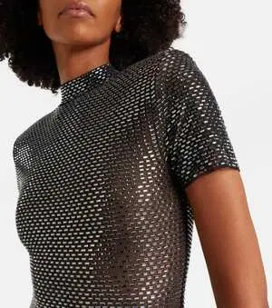 SELF-PORTRAIT Embellished Midi Dress