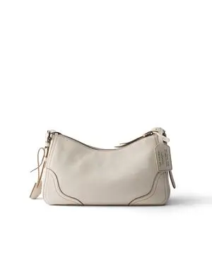 Prada Aimèe Leather Shoulder Bag - Neutral