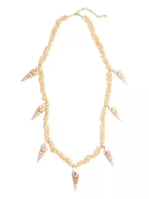 Valentino Garavani Jardin Aquatique Shell Necklace - Gold