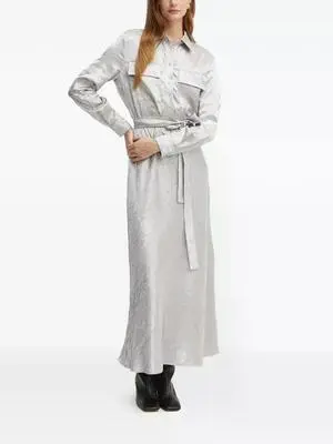 Women's Long-Sleeve Maxi Shirt Dresses