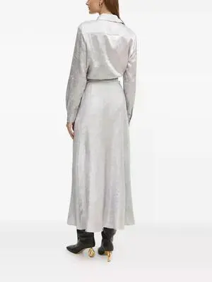 Pinko Long-sleeve Maxi Shirt Dress