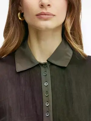 Pinko Long-sleeve Polo-collar Body - Brown
