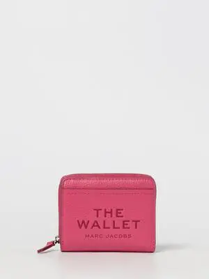 Marc Jacobs Grained Leather Wallet Raspberry