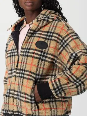 Burberry Check Fleece Zip-up Jacket