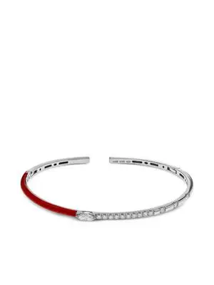 JEWELS AFICIONADO 18k White Gold Diamond Bangle - Silver