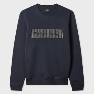 Paul Smith Logo Striped Sweatshirt - Blue