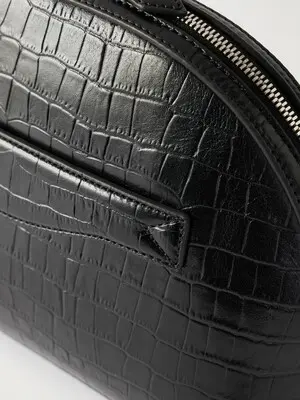 A.emery Halloran Croc-effect Leather Clutch